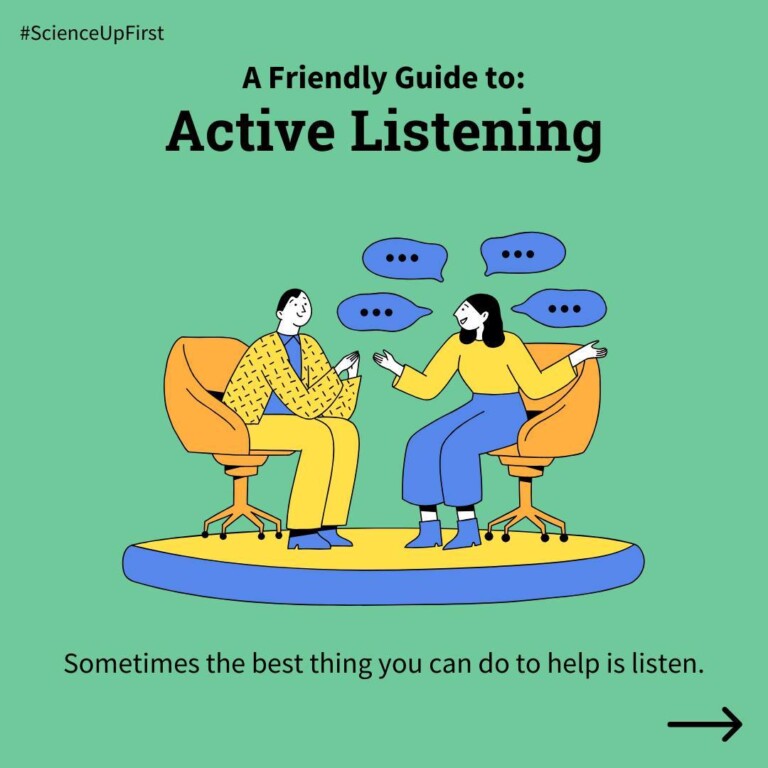 A friendly guide to Active Listening | ScienceUpFirst
