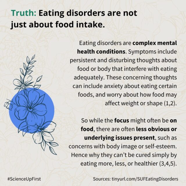 Six truths about Eating Disorders | ScienceUpFirst