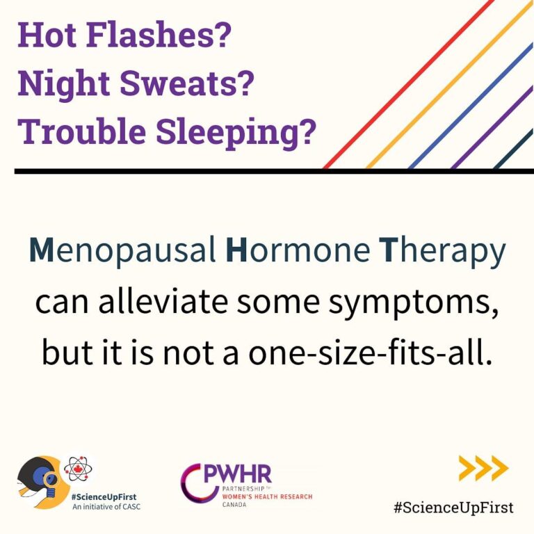 Menopausal Hormone Therapy | ScienceUpFirst
