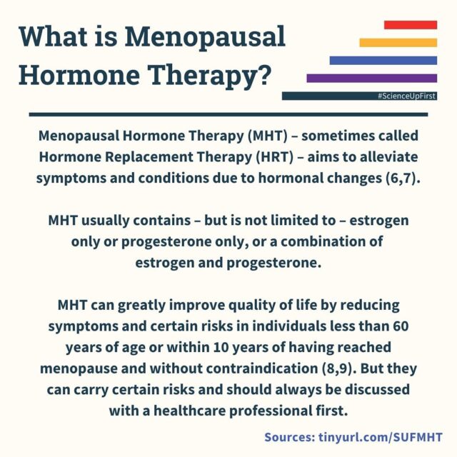 Menopausal Hormone Therapy | ScienceUpFirst