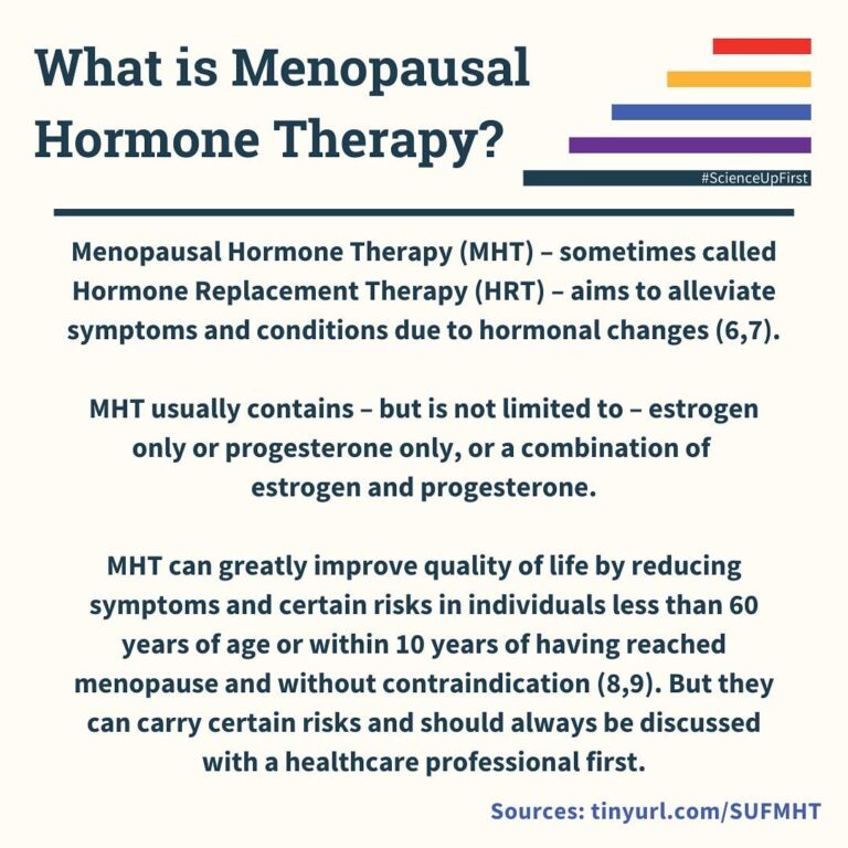 Menopausal Hormone Therapy | ScienceUpFirst