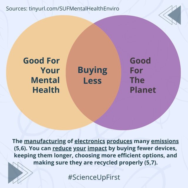 Three things good for both Mental Health and the Planet | ScienceUpFirst