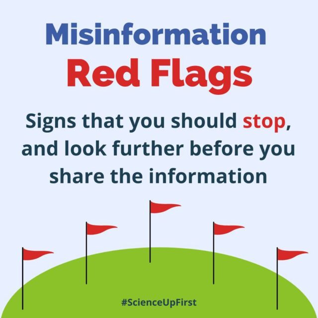 Misinformation Red Flags | ScienceUpFirst