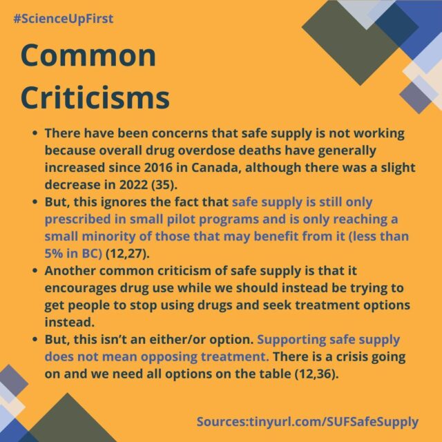 Let’s talk about safe supply | ScienceUpFirst