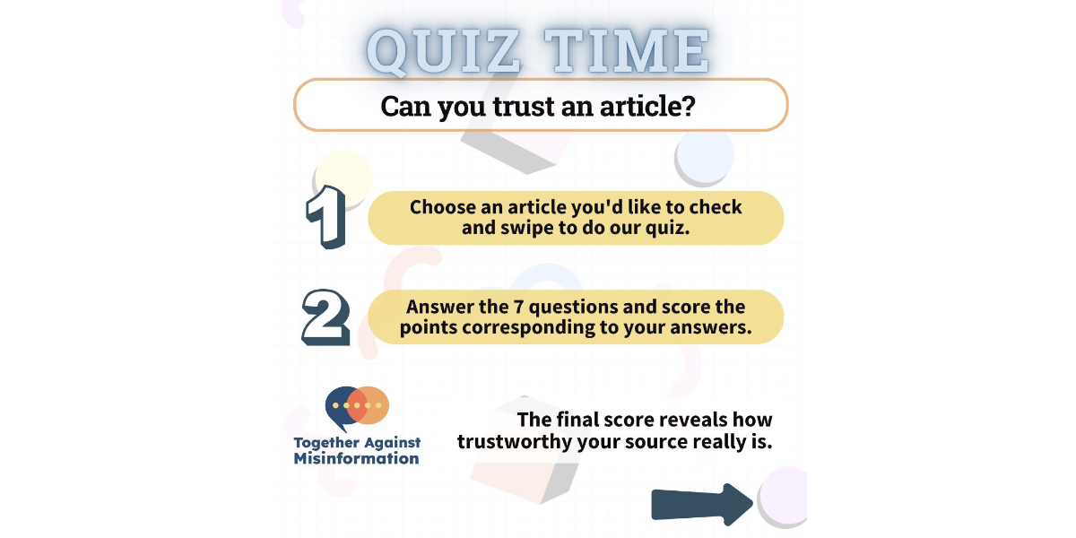 Quiz Time: Can you trust an article? | ScienceUpFirst