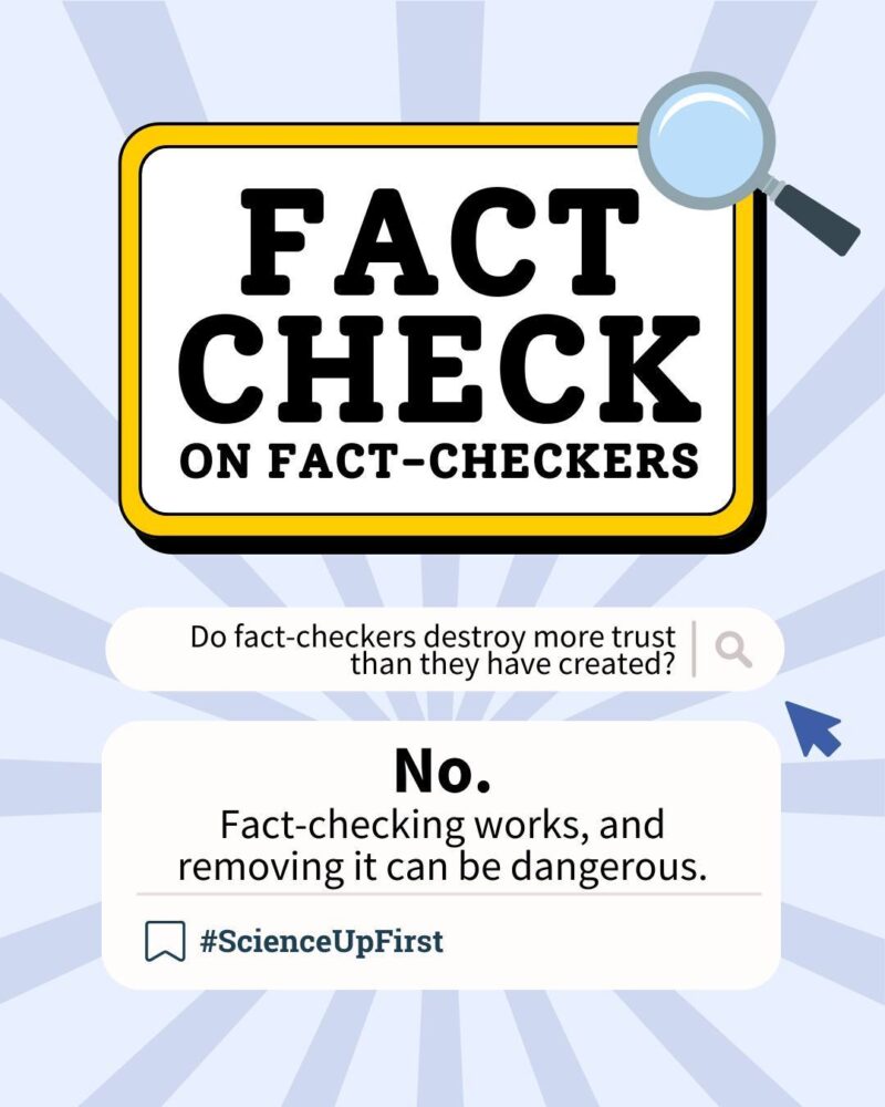 Fact check on fact-checkers | ScienceUpFirst