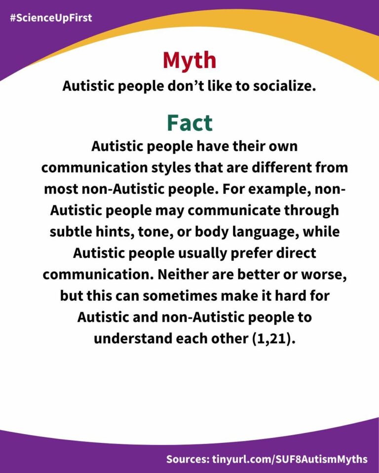 8 Myths about Autism | ScienceUpFirst