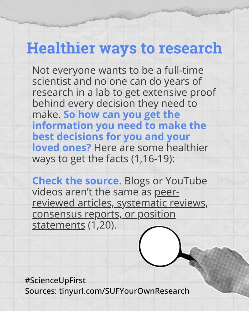 Should you do your own research? | ScienceUpFirst