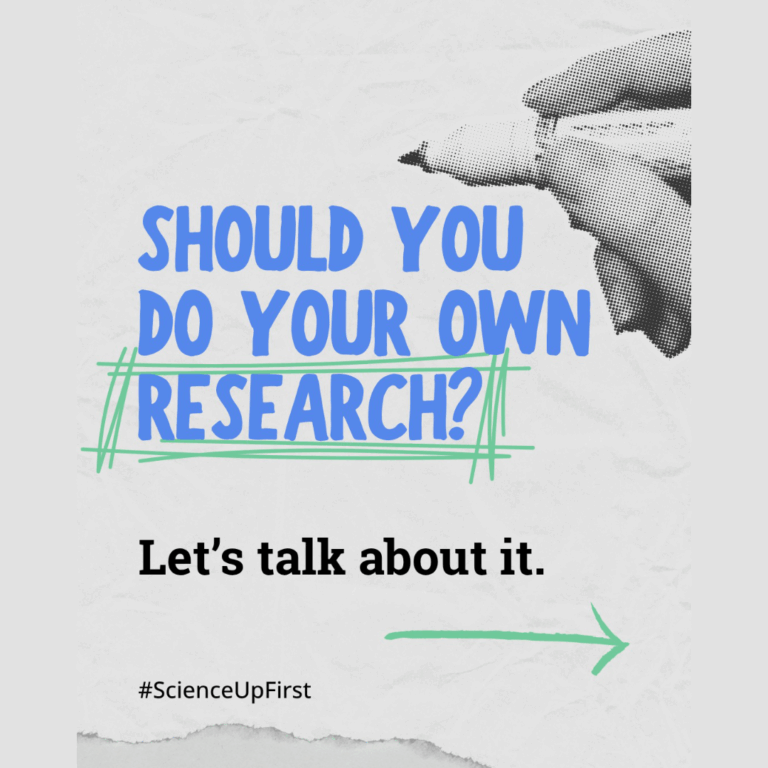 Should you do your own research? | ScienceUpFirst