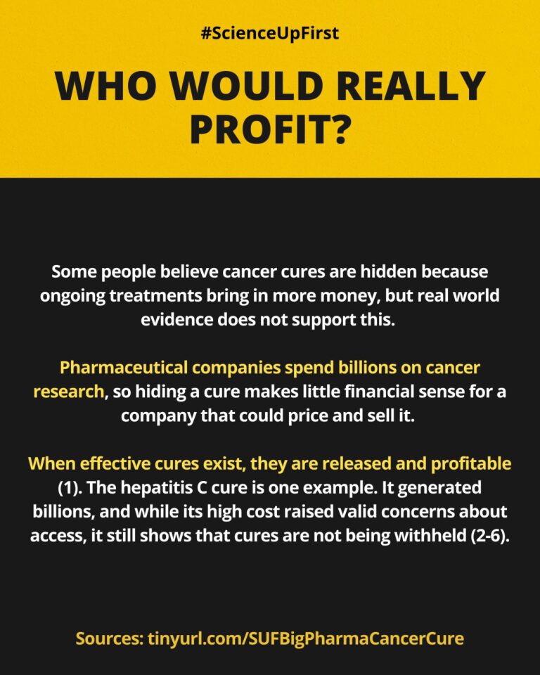 Big Pharma is not hiding a secret cancer cure | ScienceUpFirst