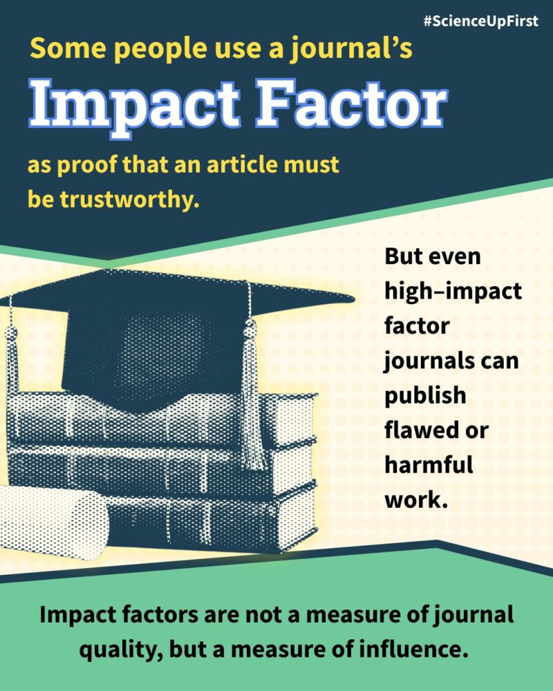 Impact factors measure influence, not quality | ScienceUpFirst